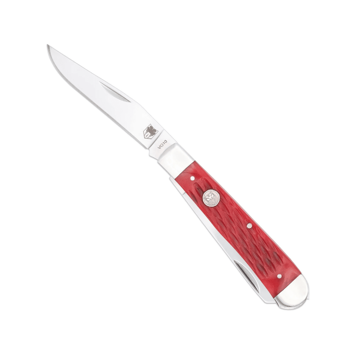 Traditional Two Blade Trapper Bone Handle | CobraTec Knives