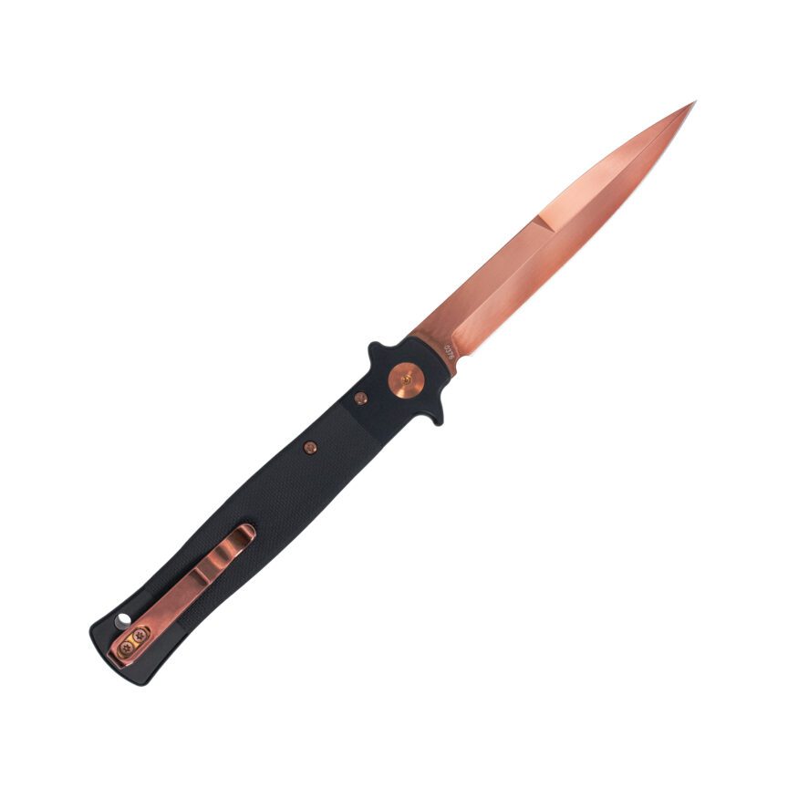 Stiletto Button Lock | CobraTec Knives