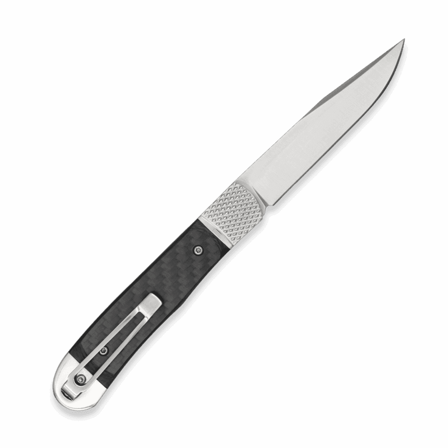 Trapper Hidden Release Carbon Fiber with 154CM | CobraTec Knives